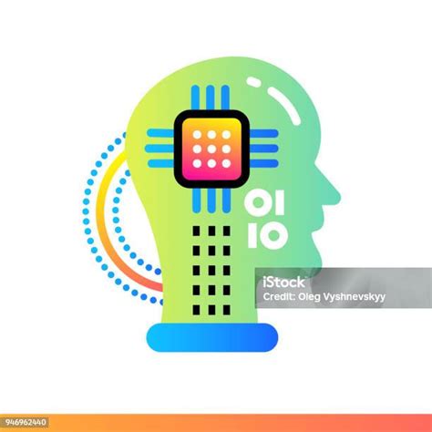 플랫 아이콘 전산 정보입니다 데이터 과학 기술과 기계 학습 과정 소재 디자인 아이콘 인쇄 웹사이트 및 프레 젠 테이 션에 적합
