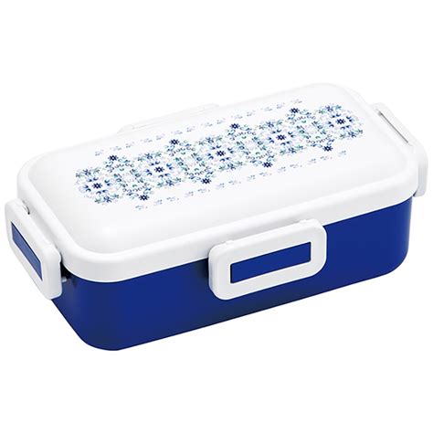 抗菌食洗機対応ふわっと弁当箱 天平文様 夢幻 濃青 Pflb6ag｜郵便局のネットショップ