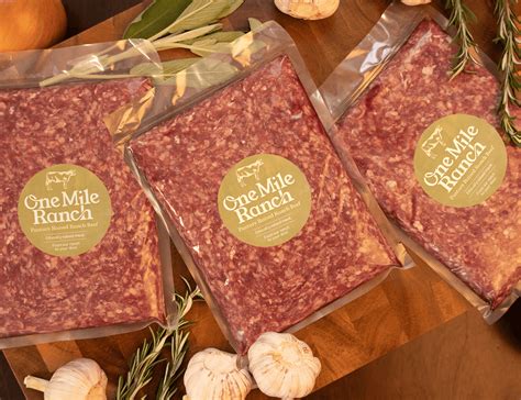 Pasture Raised Ground Beef Box One Mile Ranch