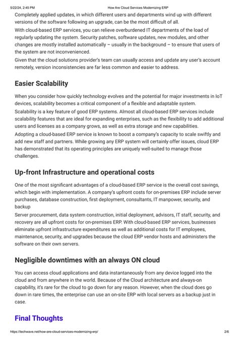 How Are Cloud Services Modernizing Erp Pdf