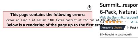 Error Messages On Amazon Product Pages Web Compatibility Brave