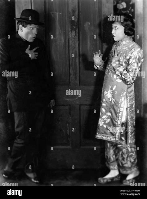 Lon As Chin Chow And Anna May Wong As Chin Chows Wife 1921 Stock