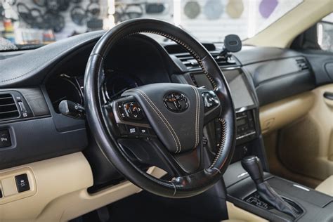 Camry V55. Аквапринт интерьера, перетяжка подушки airbag — Аквапринт на ...