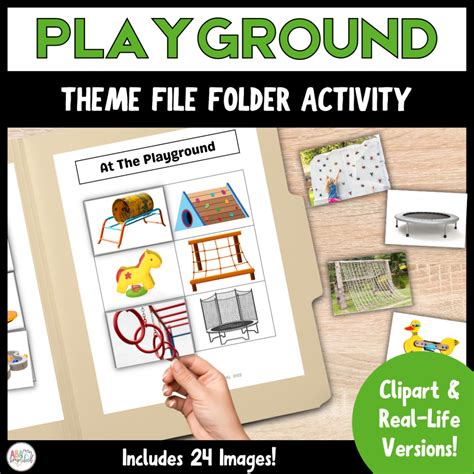 At The Playground File Folder Activity Identical And Non Identical