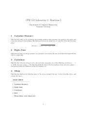 CpE Task Pdf CPE Laboratory Functions I Department Of Computer Engineering