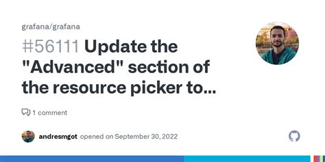 Update The Advanced Section Of The Resource Picker To Allow To Switch