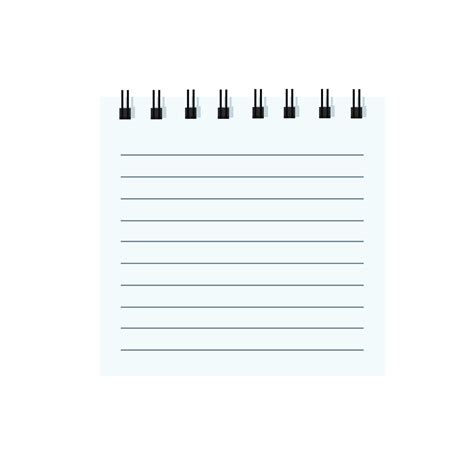 Lines Spiral Notepad Vector Illustration 11458105 Vector Art At Vecteezy