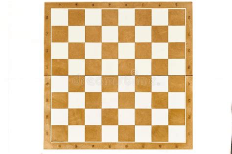 Light Brown Chessboard With White Frame On A White With Space For Text