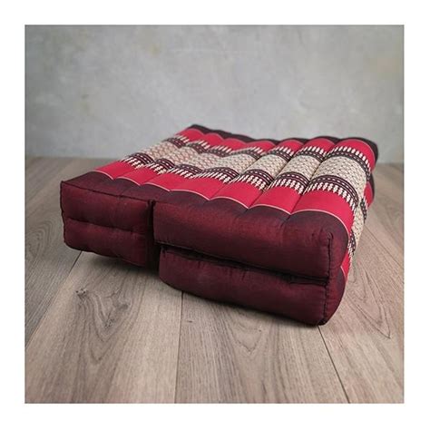 3 Folds Zafu Meditation Cushion Set Red Ele The Warehouse