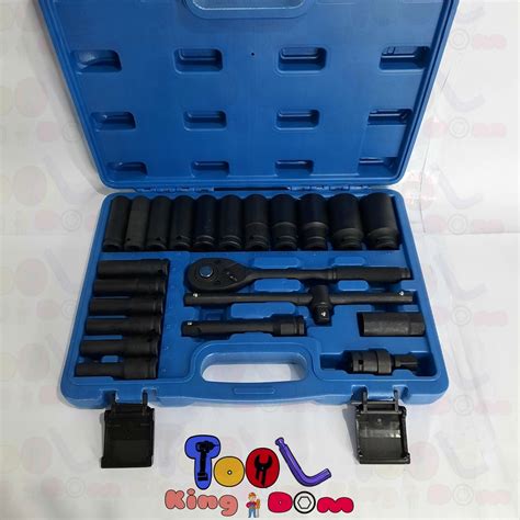 Flyman Original 22 Pcs Deep Impact Socket Wrench Set 1 2 Drive 6