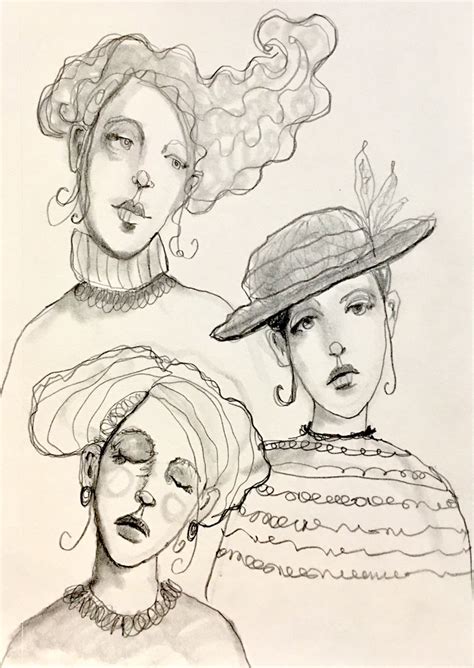 Quirky Characters Art Course With Artist Lucy Cook Face Drawing Face