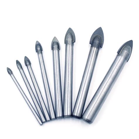 5pcs Center Drill Bit Glass Tile Triangle Drill Bits Brocas Marble