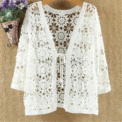 Badu Bg Секси куха дантелена слънцезащитна жилетка с пуловер Дамски широк свободен плетен