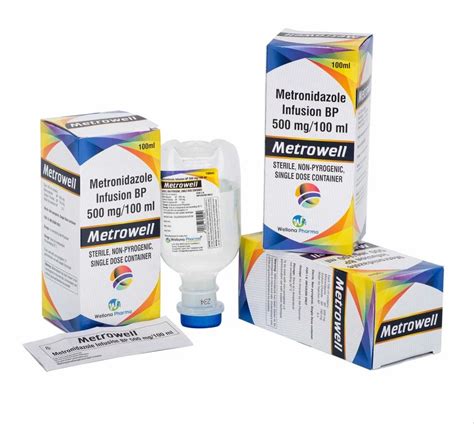 Metrowell Liquid Metronidazole Injection 100ml Infusion For Commercial