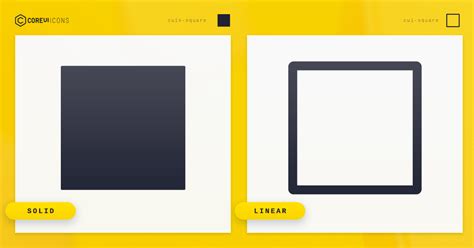 Square Icon · Linear · Coreui Icons · Svg Javascript Typescript And Webfont