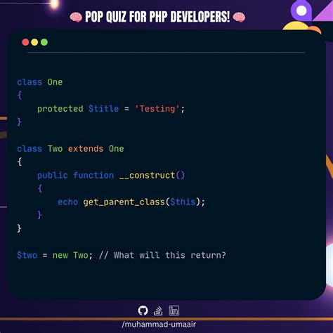 Muhammad Umair On Linkedin 🧠 Pop Quiz For Php Developers 🧠 Take A