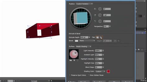 Extrude Bevel Adobe Illustrator 3 D Objects Illustration