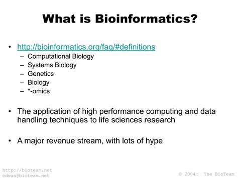 Intro Bioinformatics Ppt