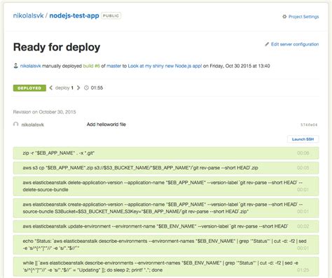 How To Deploy A Nodejs Application To Elastic Beanstalk With Semaphore