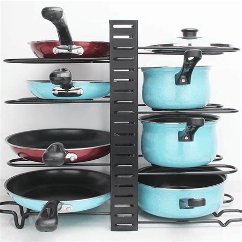 ტაფების და ქვაბების ორგანაიზერი ინოვაციური ნივთების ონლაინ მაღაზია