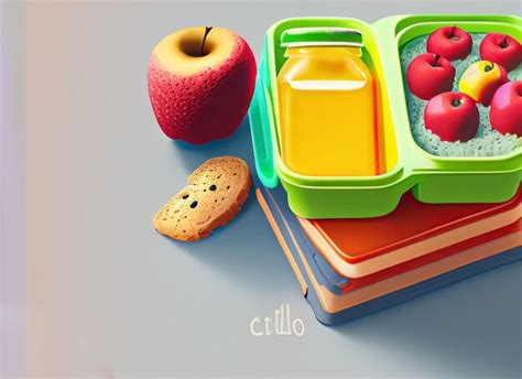 Premium Photo School Lunch Box
