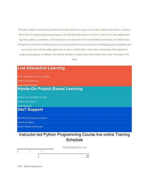 Ppt Python Programming Course In Singapore Powerpoint Presentation