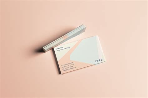 Business Card Edge Mockup