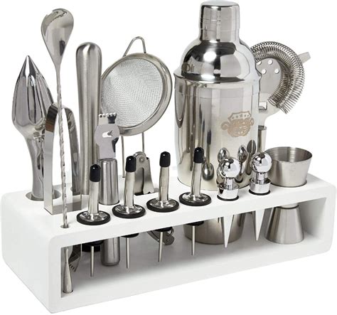 G2s Professional Bartender Kit And Cocktail Shaker Set With Stand 17