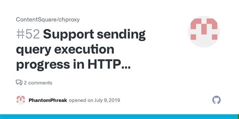 support sending query execution progress in headers · issue 52