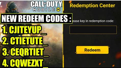 New Codm Redeem Codes Character And Gun Skin Youtube