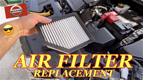 Nissan Rogue Air Filter Replacement No Tools Needed Youtube
