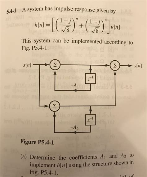 Solved 1a System Has Impulse Response Given By This System