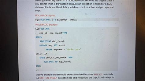Solved 1 Practice The Provided Commands Of Sql Transactions