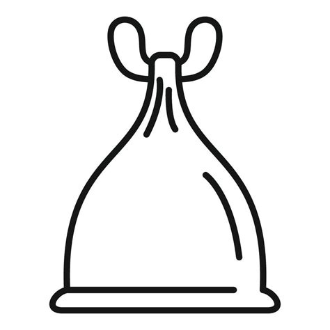 Cleaning Bag Trash Icon Outline Ecological Sack 43545743 Vector Art