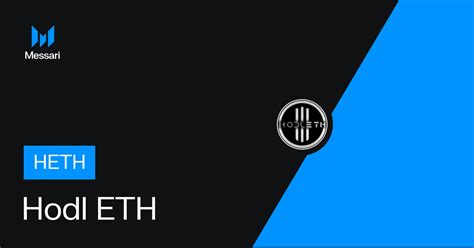 Hodl Eth Price Heth To Usd Research News And Fundraising Messari