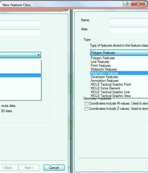 solved adding an empty or populated multipatch feature cl esri