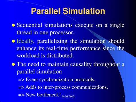 Ppt Conservative Simulation Using Distributed Shared Memory