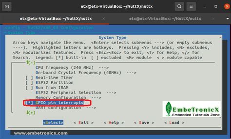 esp32 gpio example using nuttx rtos gpio interrupt
