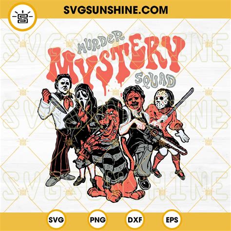 Murder Mystery Squad Svg Scooby Doo Horror Movies Halloween Svg