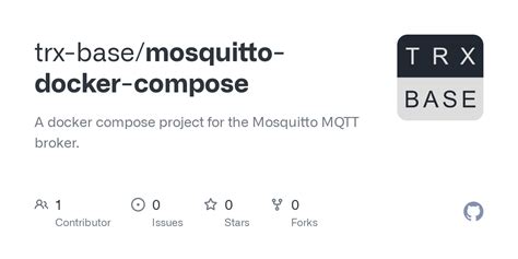 Github Trx Basemosquitto Docker Compose A Docker Compose Project