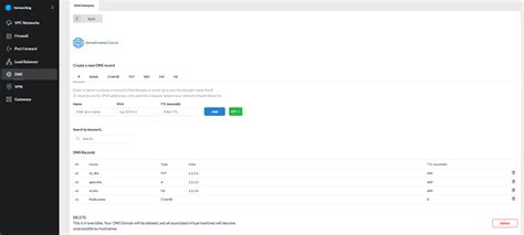 Dns Domains Documentation Icdc