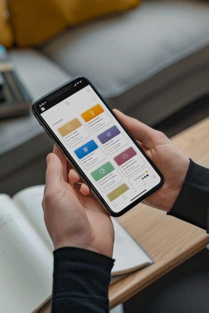 Premium Photo Interactive Digital Flashcard App Interface On
