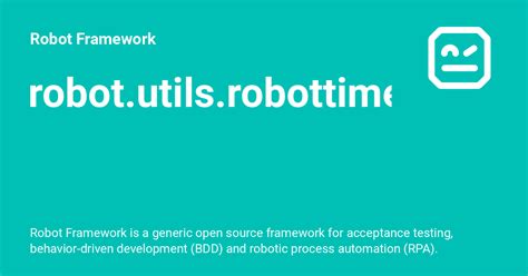 Robot Utils Robottime Robot Framework