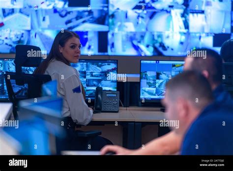 in the system control room technical operator works at his workstation