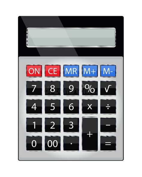 Calculator For Basic Mathematical Operations Stock Vector Illustration Of Building Calculator