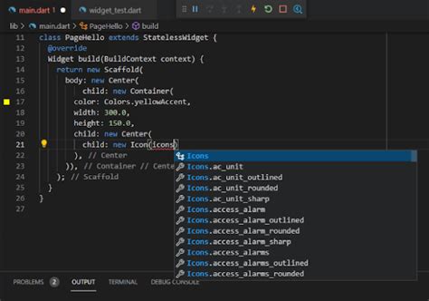 flutter menampilkan icon