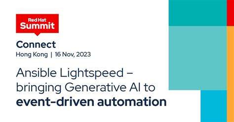 Learn Event Driven Automation With Ansible Lightspeed Red Hat Posted On The Topic Linkedin