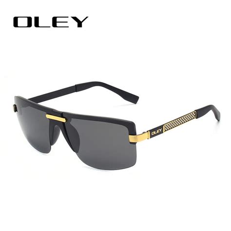 Oley Mens Frameless Polarized Sunglasses Classic Hd Pilot Uv400 Fuzweb