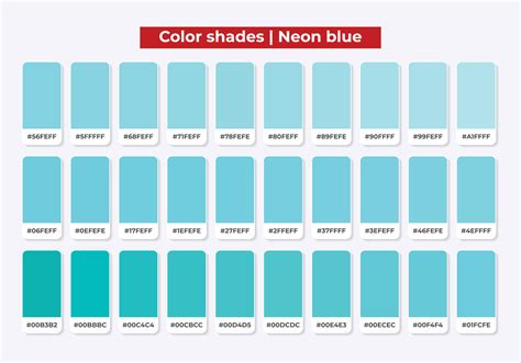 Neon Color Shades With RGB HEX For Textile Fashion Design Paint 15806610 Vector Art At Vecteezy