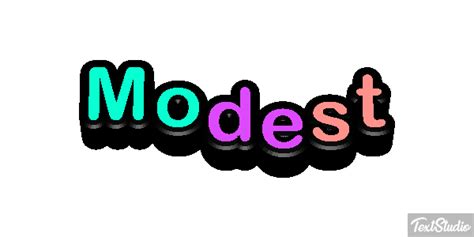 Modest Word Animated  Logo Designs